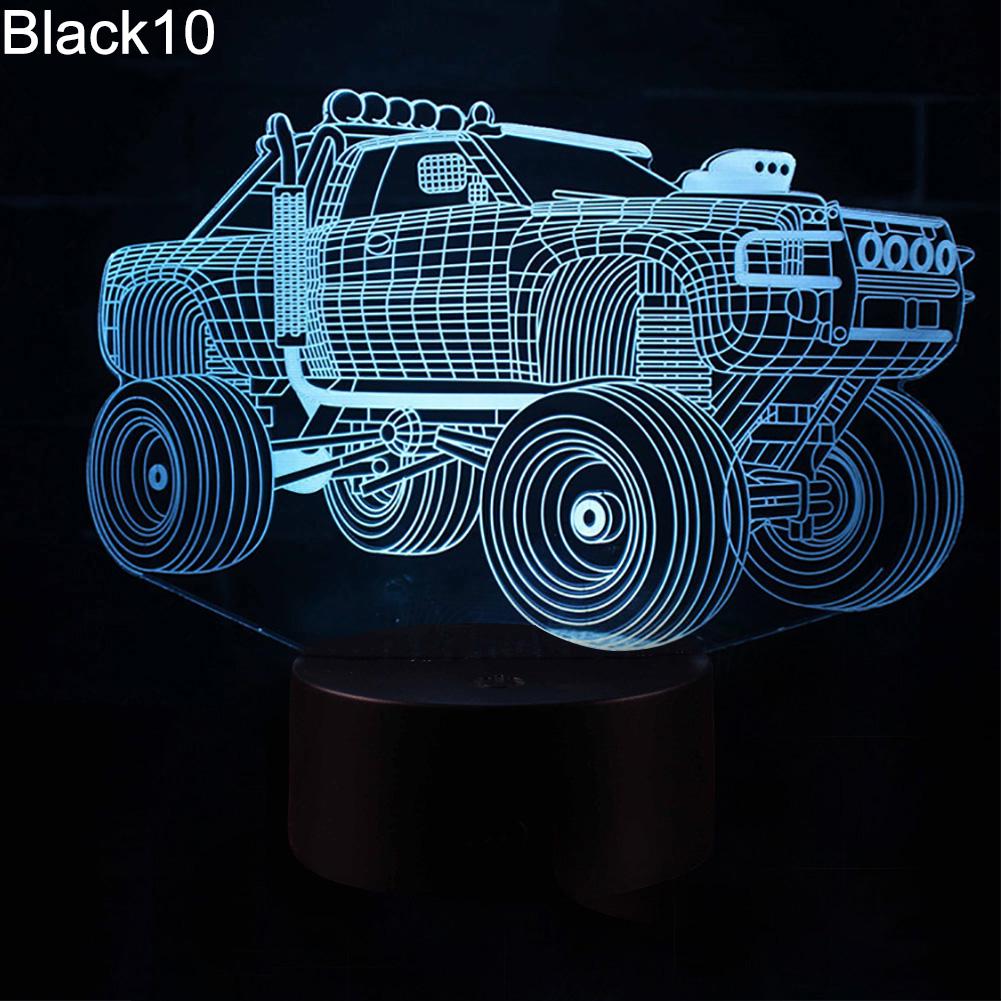 Buy 3D Vehicle Illusion Color LED Desk Changing Children Room Table ...