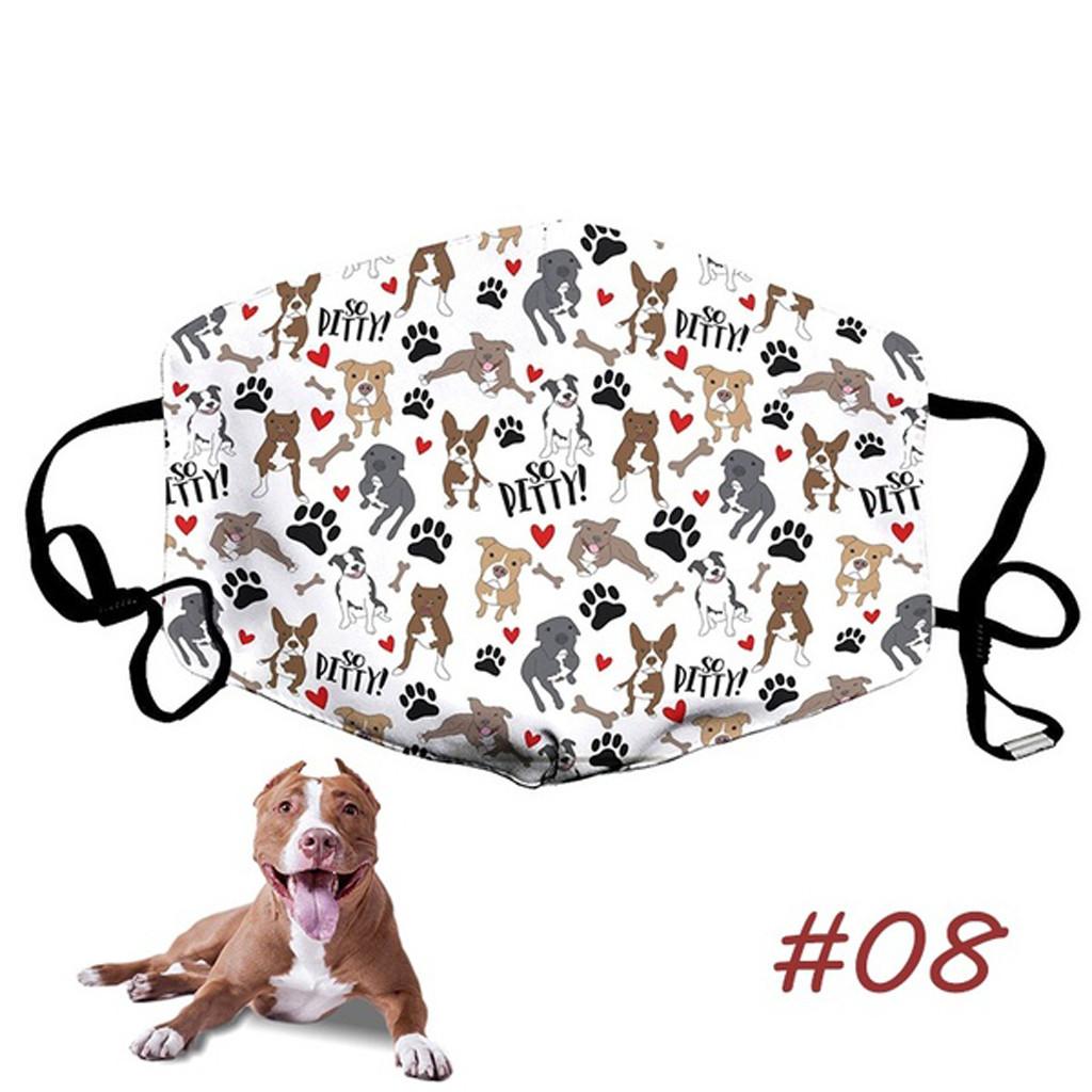 Buy Cute Dogs Printed Face Mask Washable Reusable Cotton Blend Mask ...