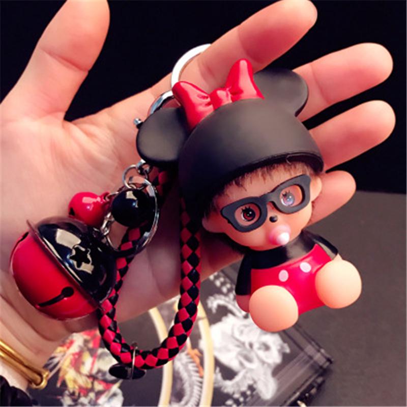Buy Creative Cute Cartoon Keychain Men's Women's Car Key Chain Ring ...