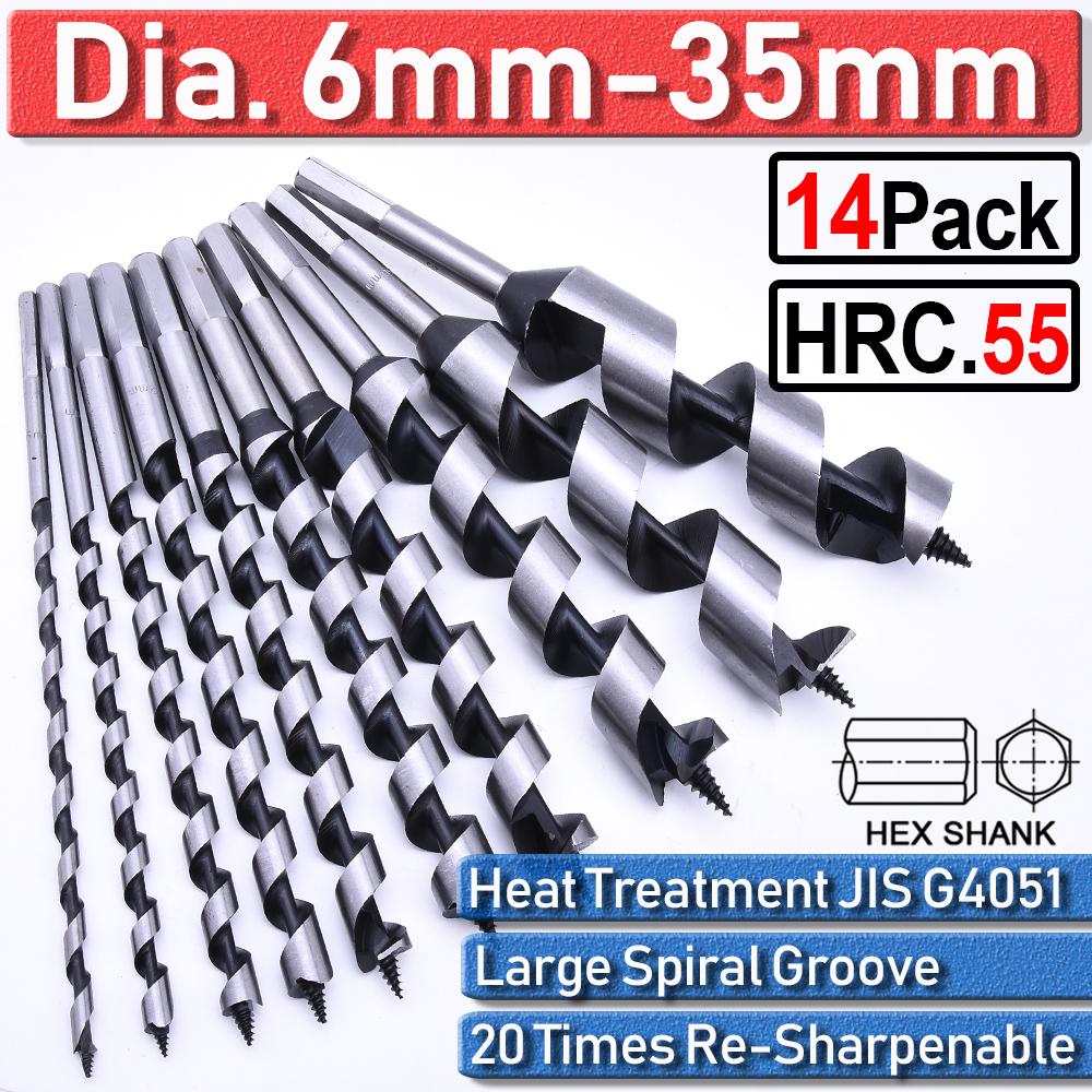 Hex Shank Joiner Carpenter Hardwood Auger Drill Bit Schlangenbohrer ...