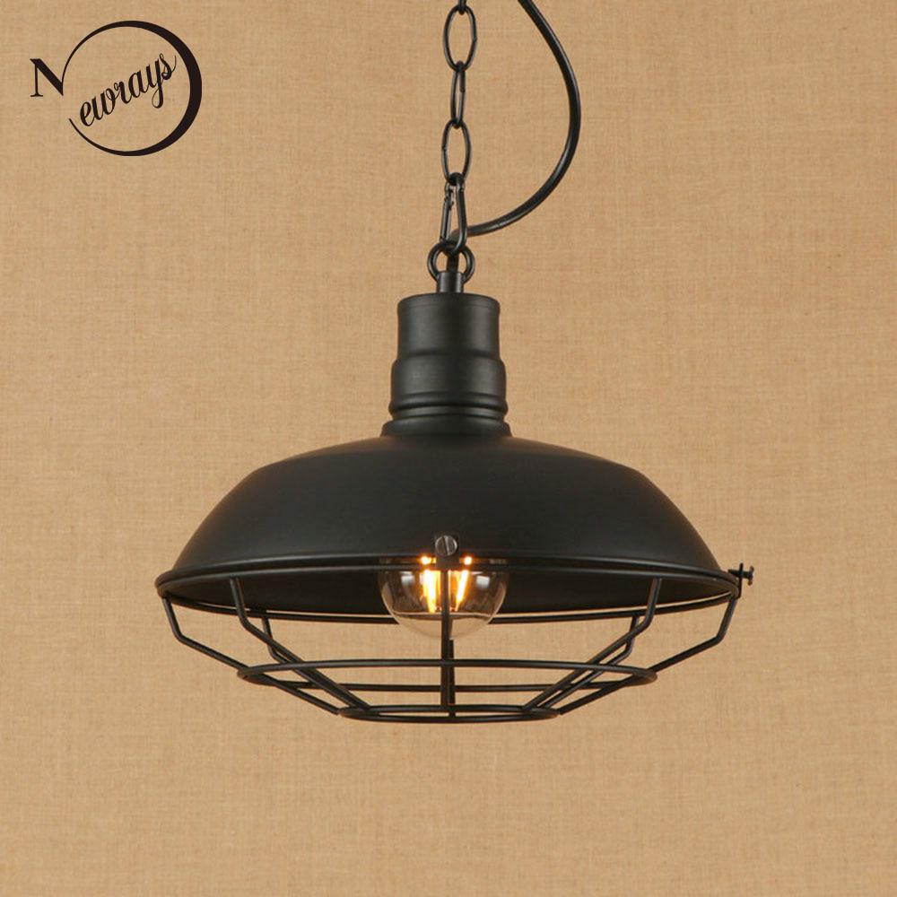 vintage iron cages pendant lamp socket E27 Pendant Light Fixture 110V ...