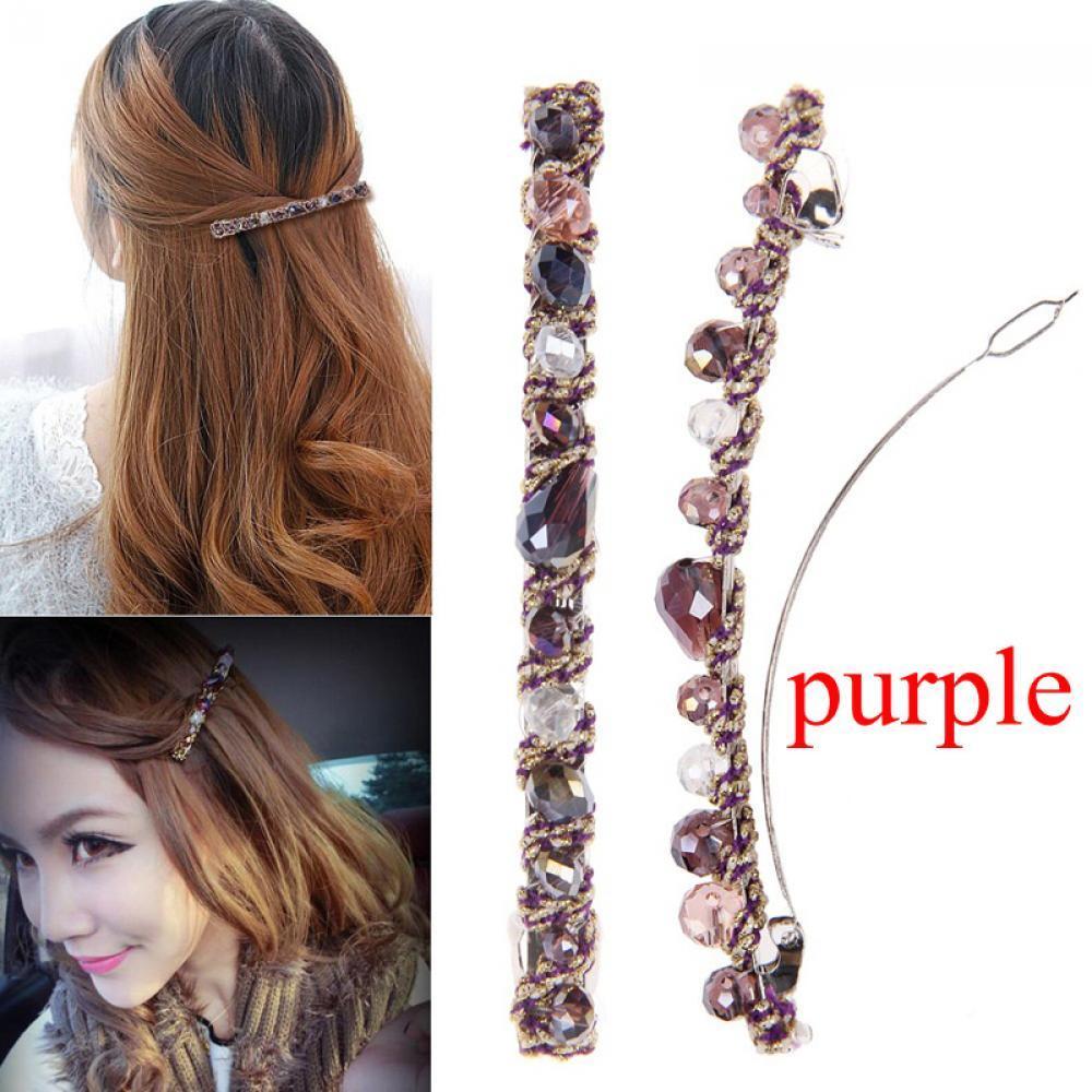 Buy Retro Hairpin Colorful Contrast Tiara Hair Accessory Hair Clip at ...