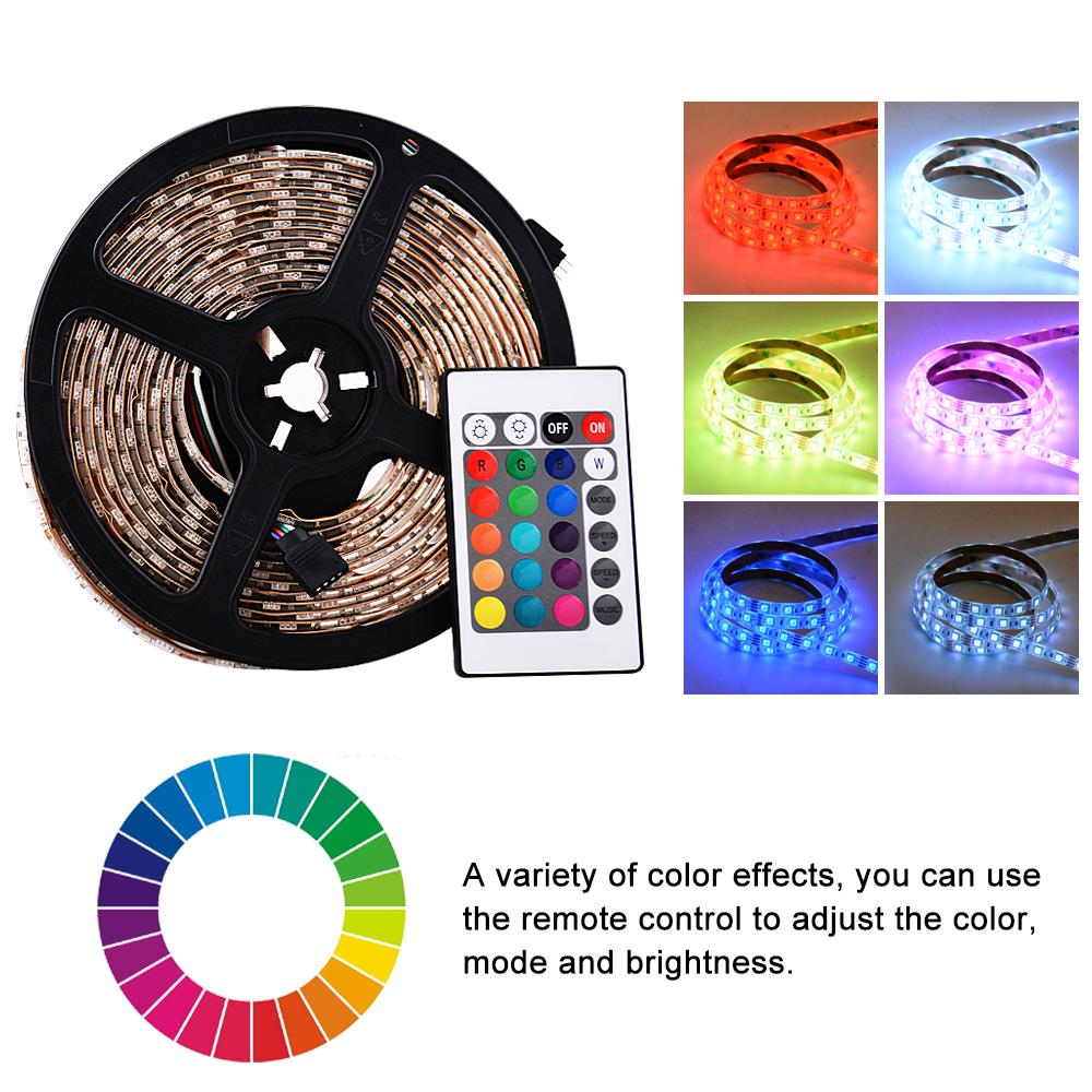 Buy LED Lights SMD 5050 Waterproof Flexible RGB Strip Lights IR ...
