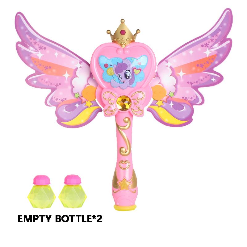 Buy Kids Magic Wand Cute Pony Party Water Bubble Machine Blower Toy ...