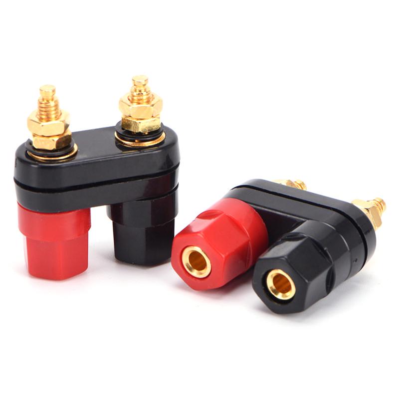 Banana Plug Couple Terminals Red Black Connector Amplifier Terminal ...