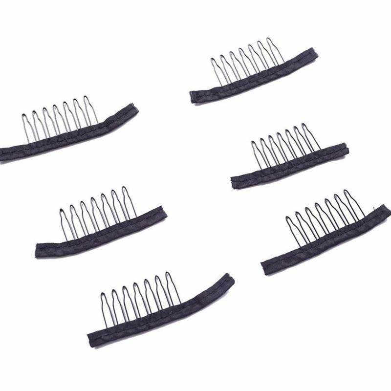 Buy 10/20/50Pcs/bag Black Wig Comb / Clips for Wig Caps and Wig Making ...