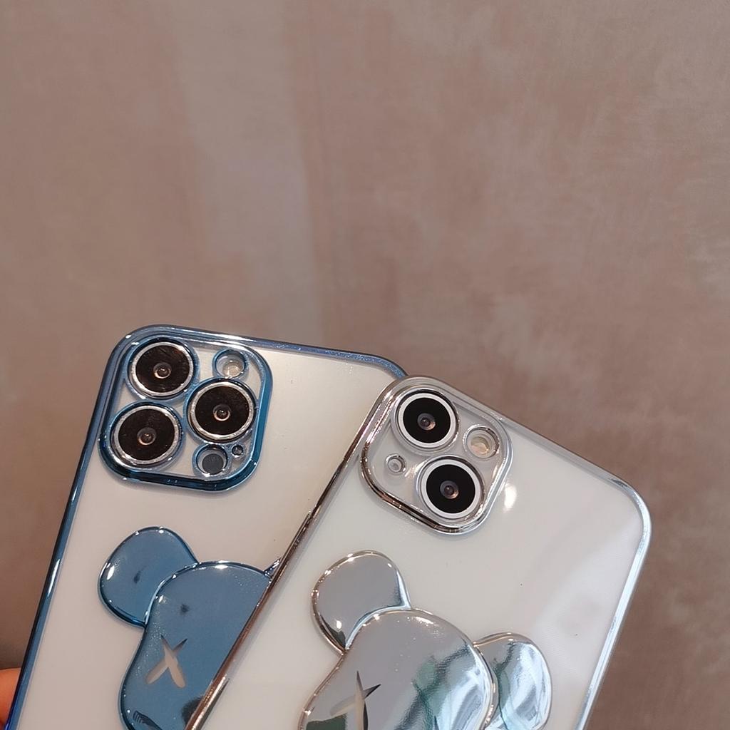 Buy Luxury Fashion Bear Phone Case For iPhone 13 12 11 Pro Max X XS XS ...