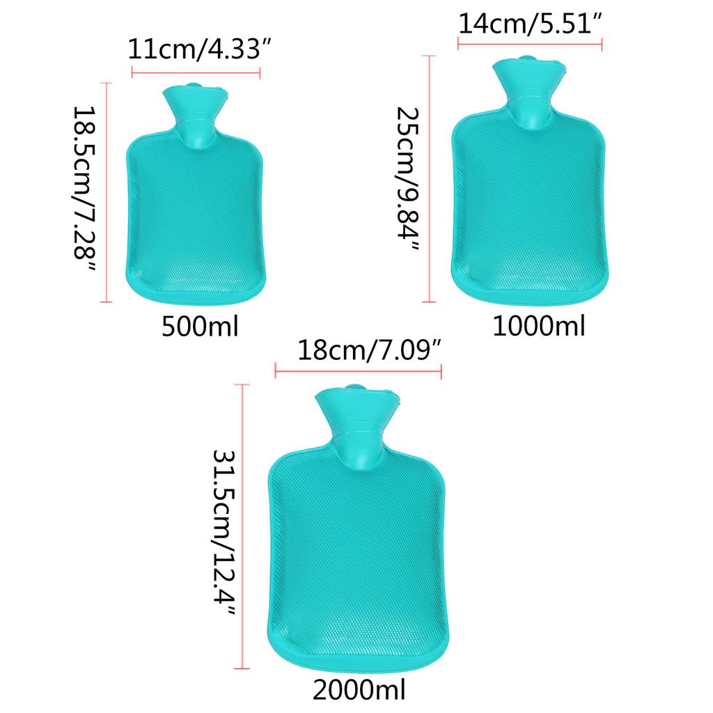 Kaufe Hot Water Bag Rubber Spiral Pattern 500/1000/2000ml Warm Pouch ...