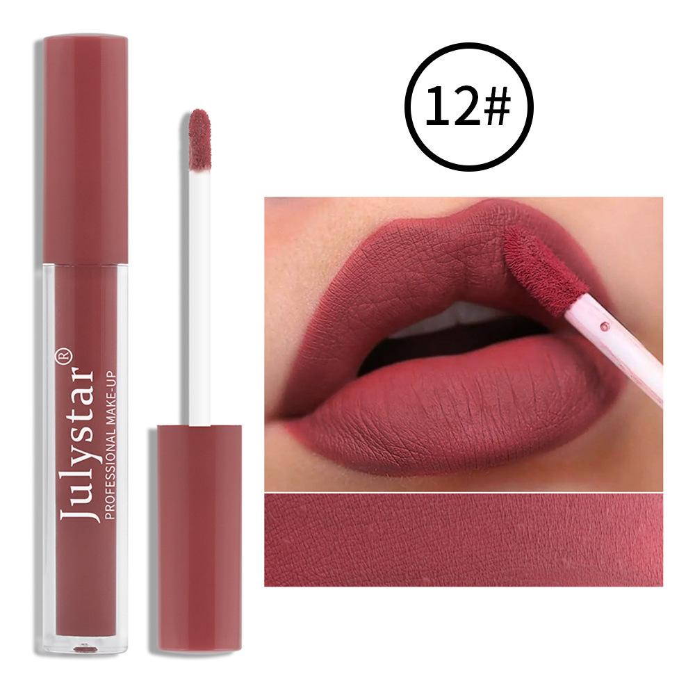Buy Matte Lip Glaze Foggy Lipstick Non Staining Cup and Non Fading Lip ...