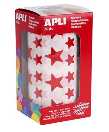 Buy Apli kids 4889 rouleau de 2360 gommettes etoile 11 mm et 20 mm ...