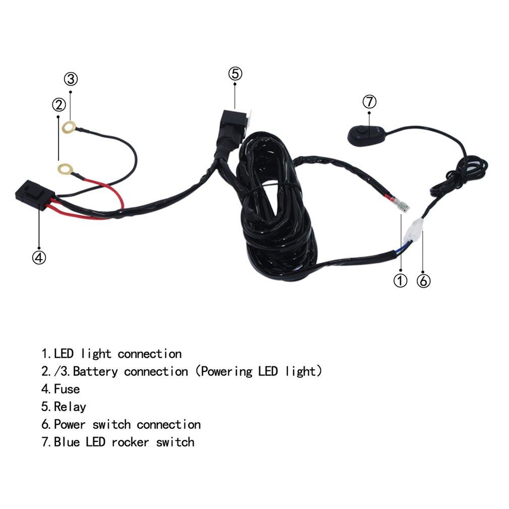 Portable Xenon Light Controller Socket Adapter Lamp Cable Wiring ...