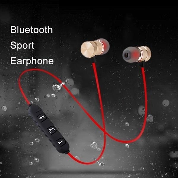 Buy Metal Magnetic Wireless Bluetooth Earphone Sports Headset Stereo ...