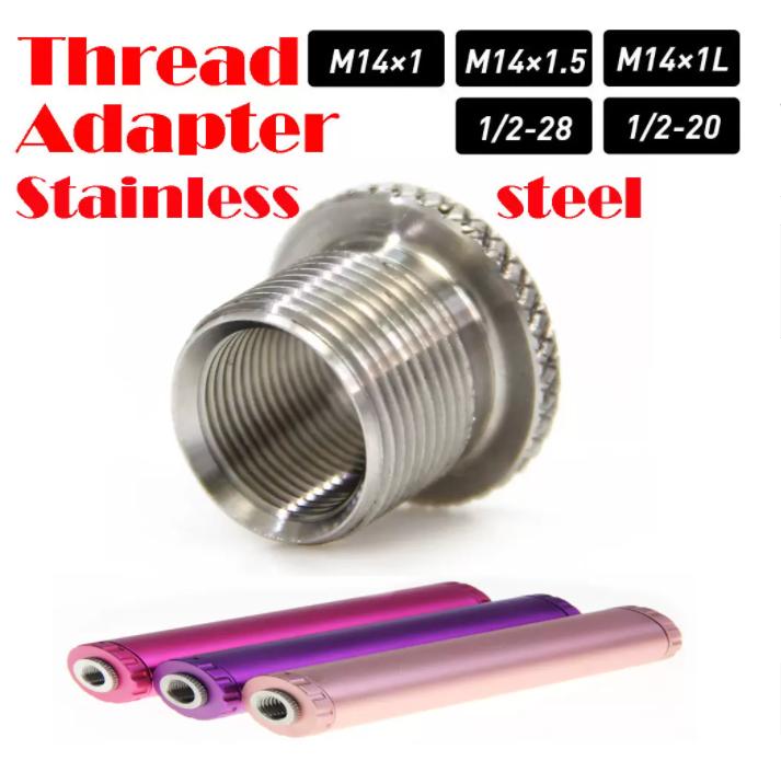 Stainless Steel Filter Thread Adapter 1/2-28 to 5/8-24 M14* *1.5 SS ...