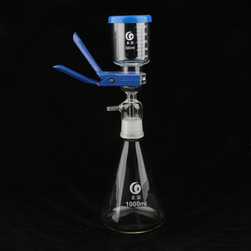 1000ml Filtration Apparatus Lab Filtering Unit with Funnel and Clamp ...