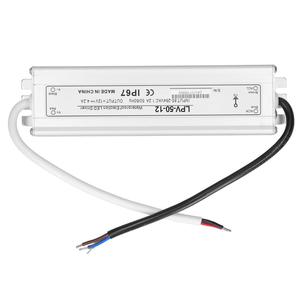 Buy BERM LED Driver Electronic 50W Waterproof Power Supply Transformer ...