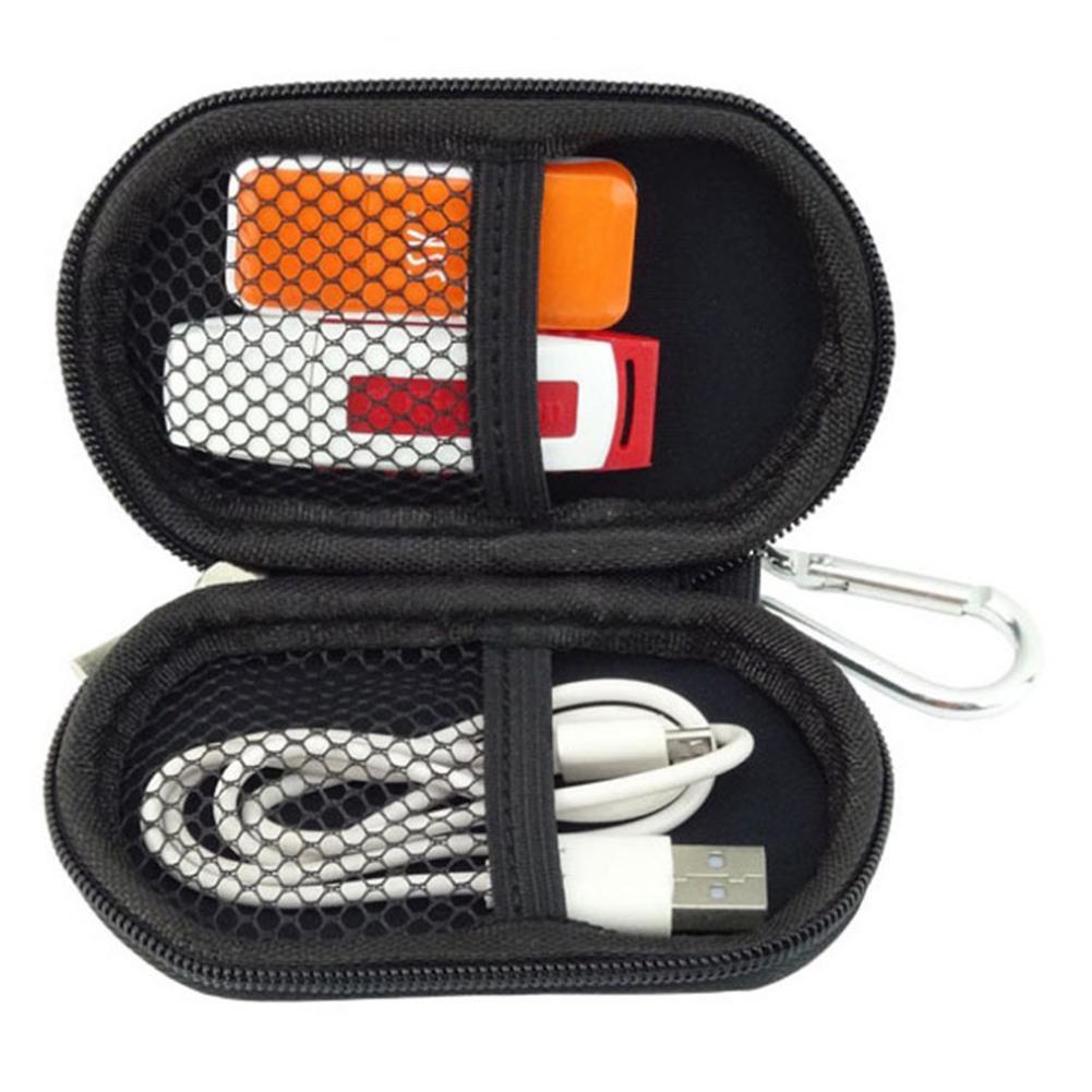Buy Eva Earphone Data Cable Storage Bag Mini Oval Money Change Card ...