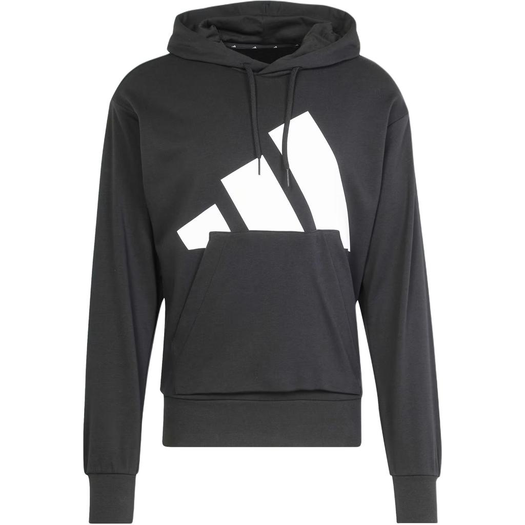 adidas Essentials Big Logo French Terry Hoodie Black/White Men ...