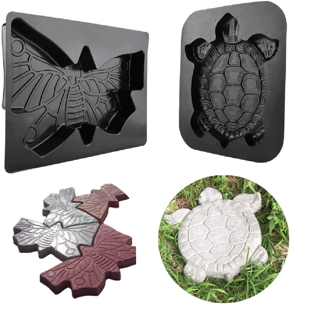 Buy Turtle Stepping Stone Mold Concrete Cement Mould ABS Tortoise ...