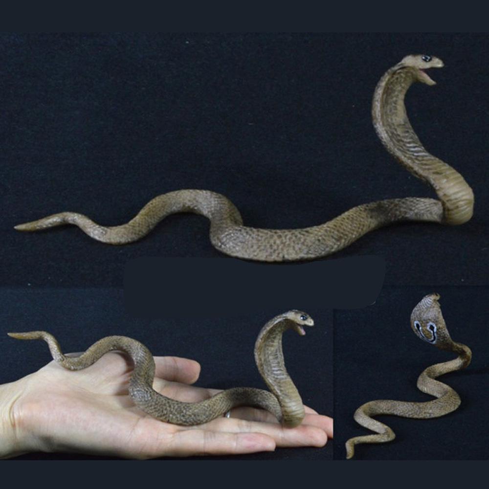 Buy 17cm Realistic Cobra Snake Replica Animal Model Solid at affordable ...