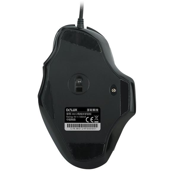 Buy Delux M612 Gaming Mouse Gamer Mice USB Wired Ergonomics Computer ...