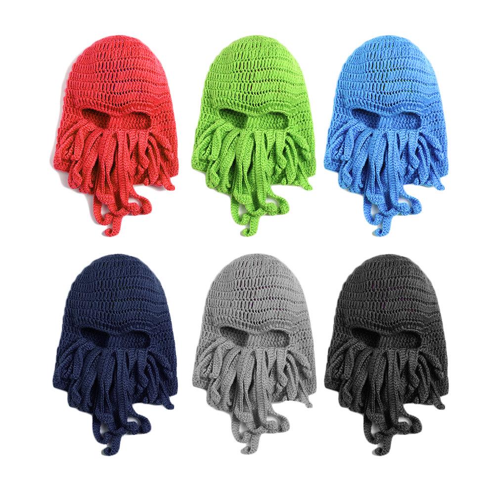 Buy [Limit Discounts]Winter Fashion Hand Knit Octopus Style Beanie Hat ...
