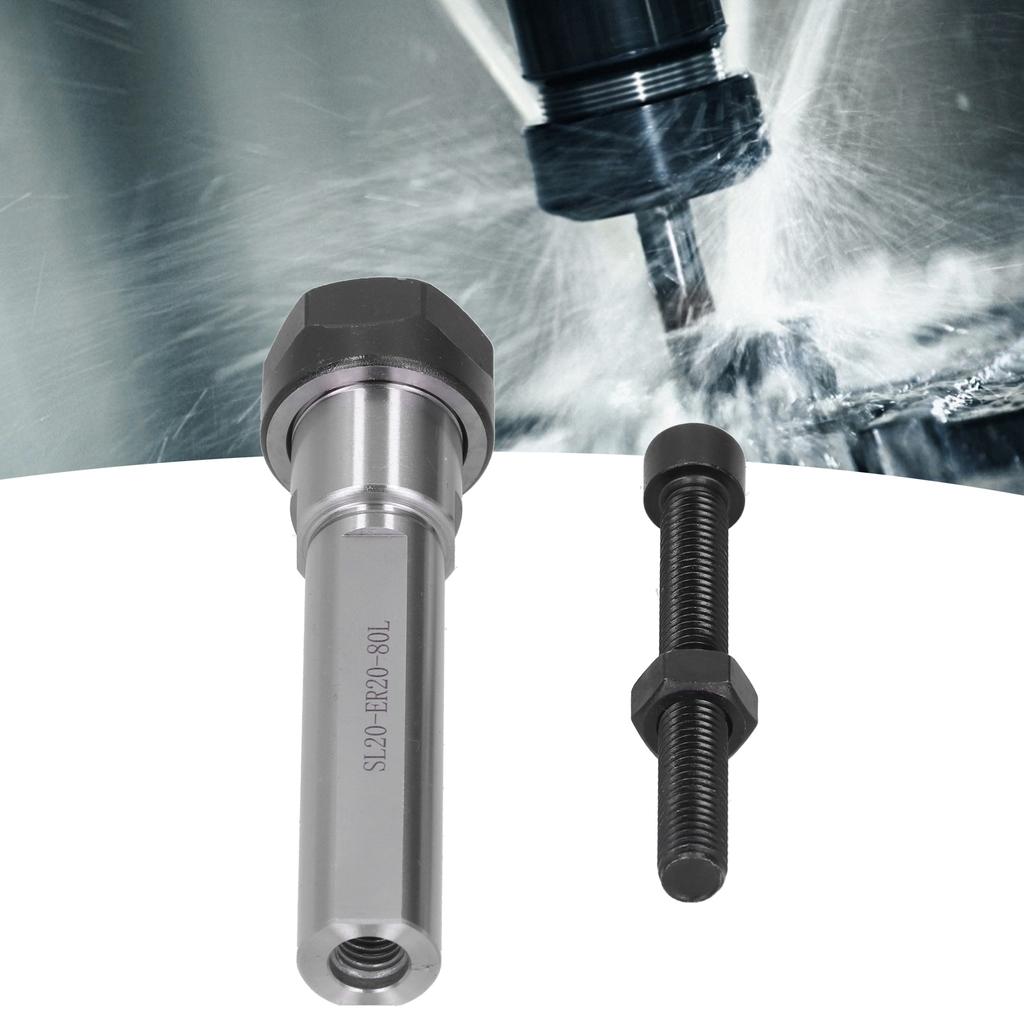 Collet Chuck Holder Straight Extension Rod CNC Lathe Machine Floating ...