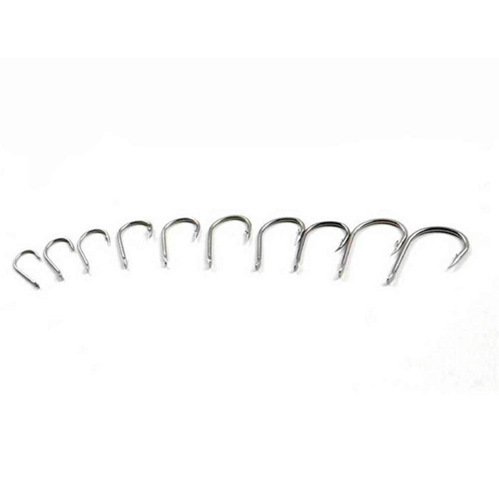 Buy 140 Pcs 10 Size Fishing Sharpened Perforated Hook Lure Tackle with ...