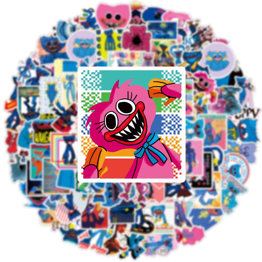 Cheap 25Pcs Cartoon Game Poppy Playtime Stickers For Luggage Skateboard ...