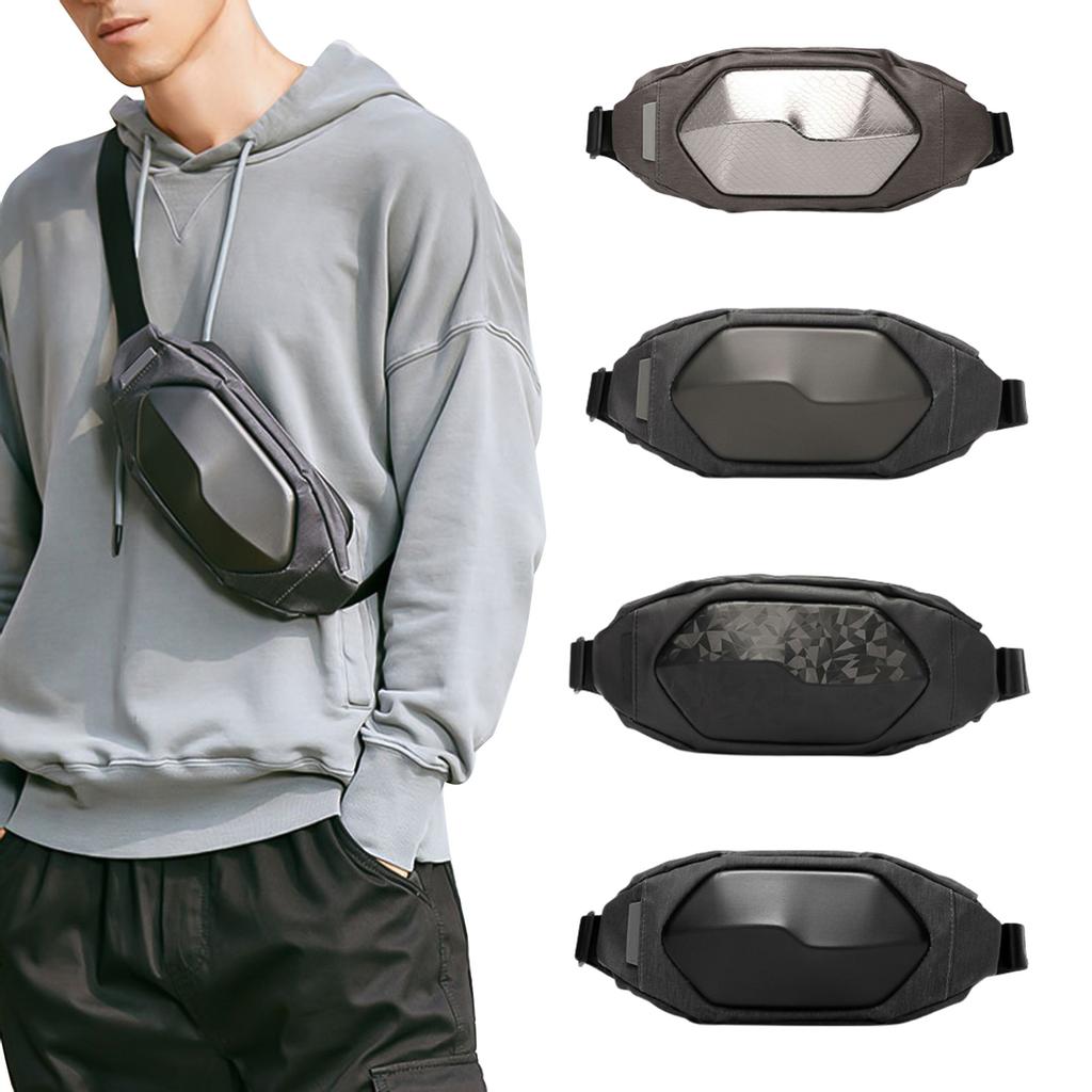 Buy Fashion Men Women Diagonal Chest Hard Shell Waterproof Youth Bag ...