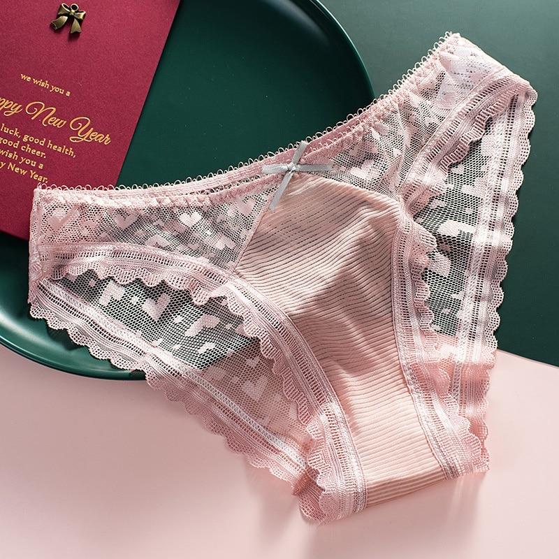 Buy Lace Panties For Women Full Back Coverage Briefs Soft Underpants ...