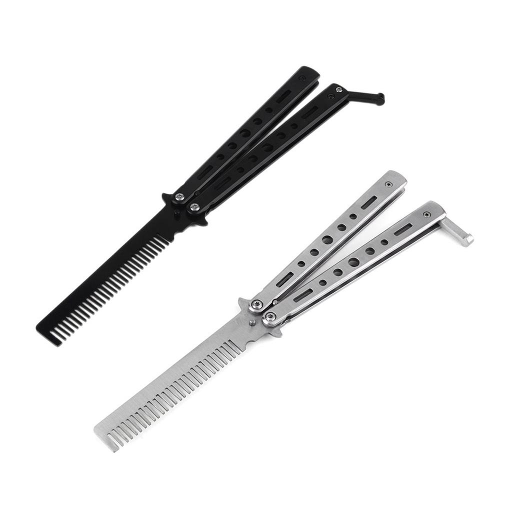 Portable Size Stainless Steel Practice Training Butterfly Style Comb ...