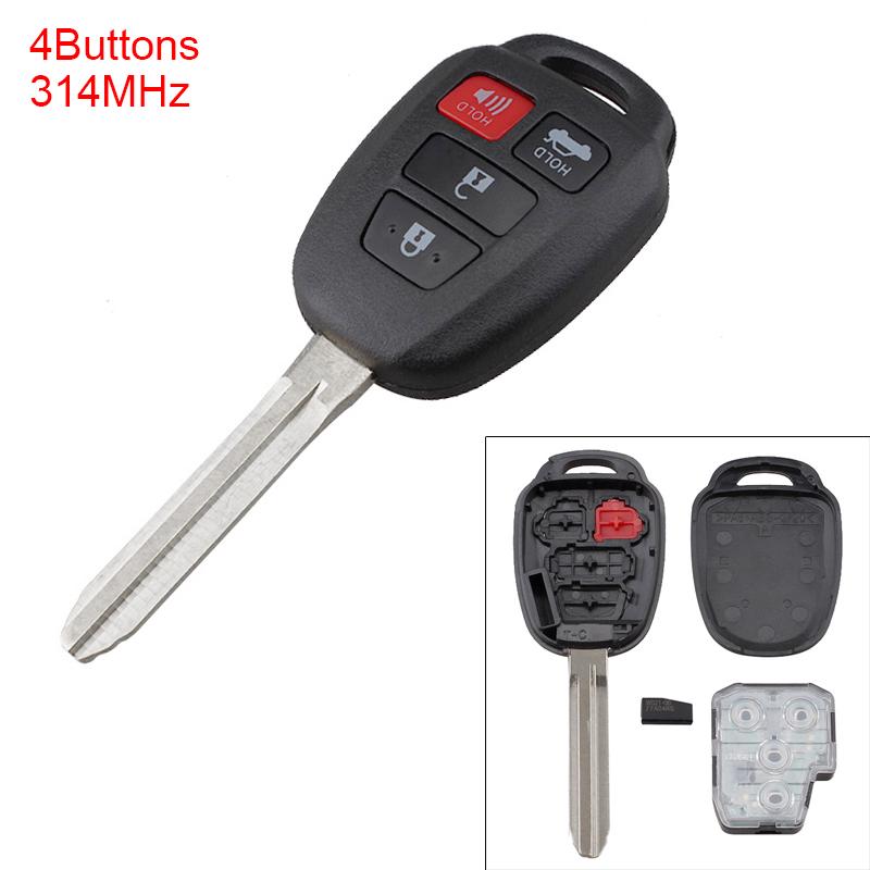 Buy 314MHz 4 Buttons Keyless Uncut Flip Remote Key Fob HYQ12BEL for ...