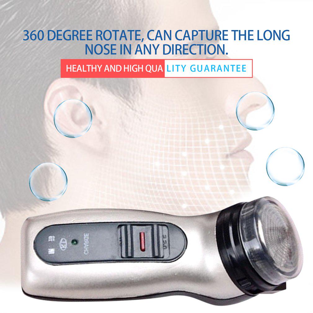 Dual Use Men Shaver Rechargeable Stainless Steel Blade Rotating Beard ...