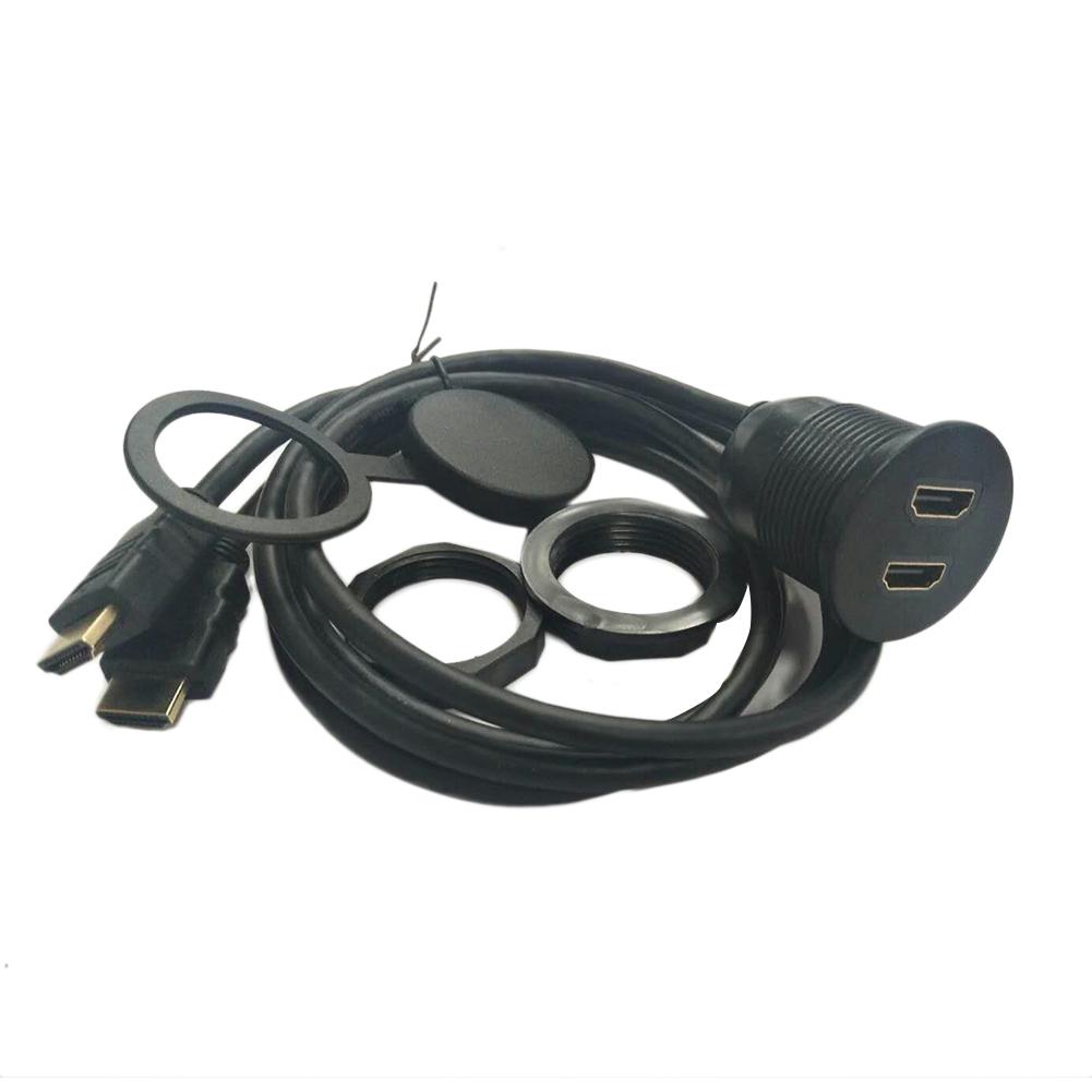 Buy Two In One Double HDMI Male To Female Waterproof 1m Extension Cord ...