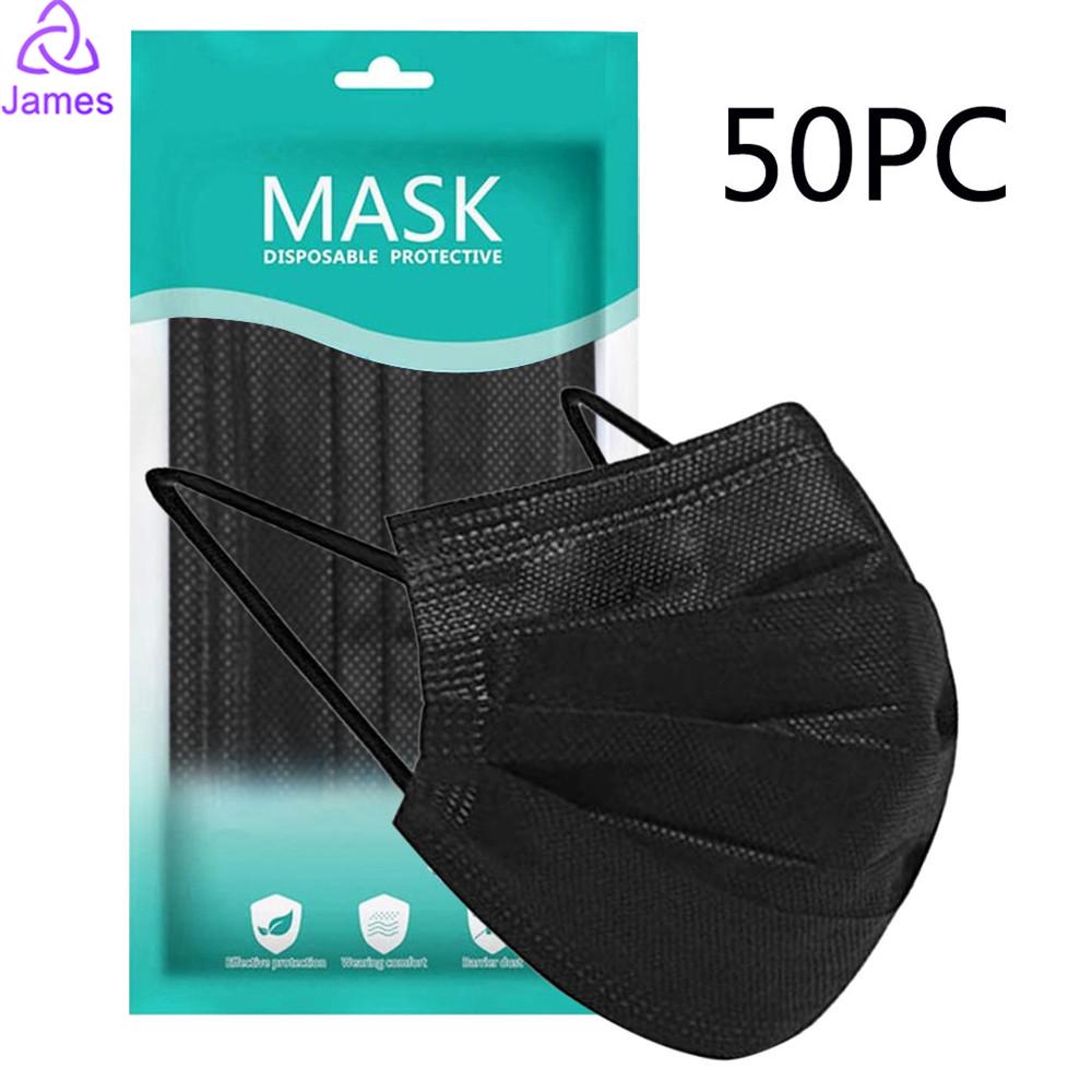 Buy 50PC Simple Disposable Face Mask Anti Dust Personal Masks 3Ply Ear ...