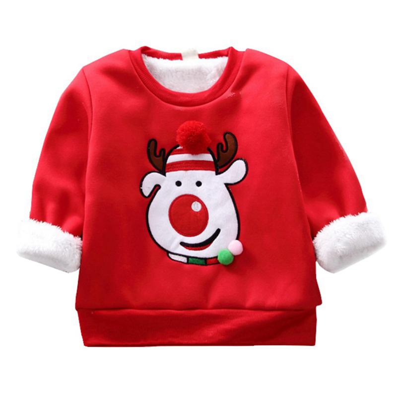 Buy Autumn Kids Sweatshirt Baby Boy Girl Christmas Cartoon Thicken ...
