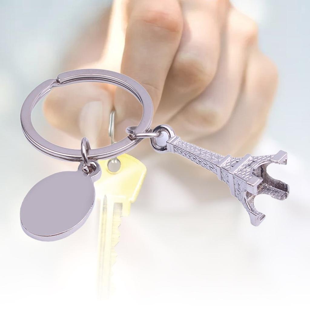 Buy LY Fashion Eiffel Tower Metal Keychain Creative Metal Decoration ...
