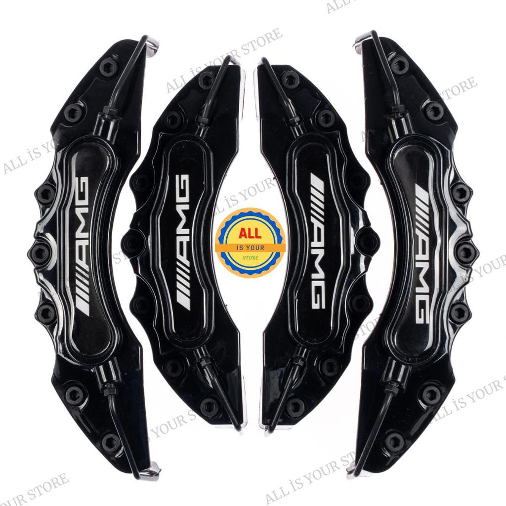 Goedkope Voor M-Benz AMG ZWART Remklauw Cover 4 Stuks 16 tot 21 Inch ...