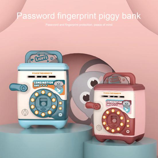 Buy Saving Money Colorful Cute Safe Shape Password Piggy Bank Kids Gift ...