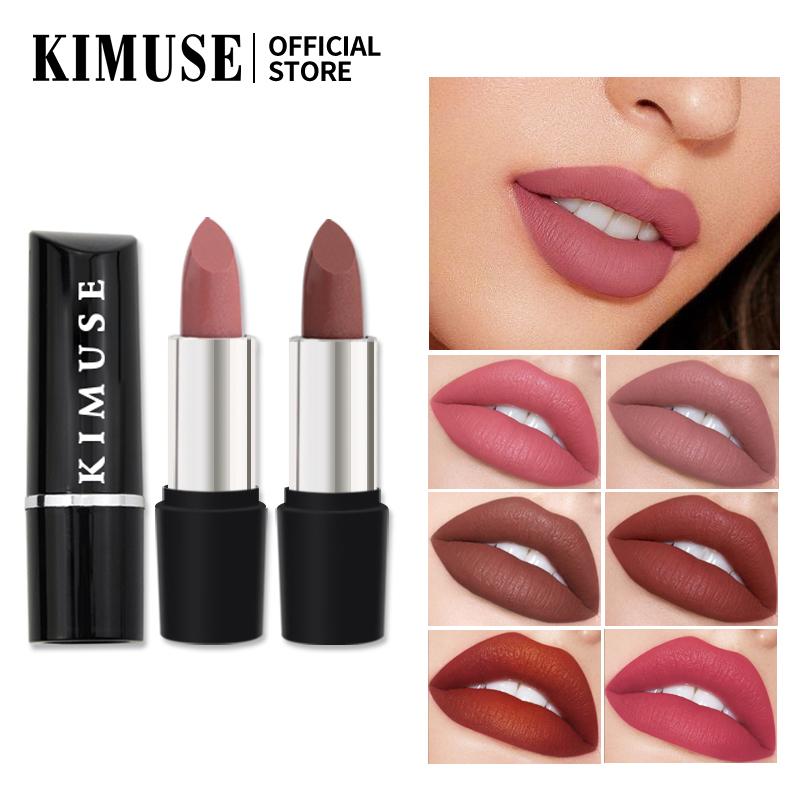 Buy Kimuse Brand Makeup Lipstick Matte Long Lasting Waterproof Nude ...