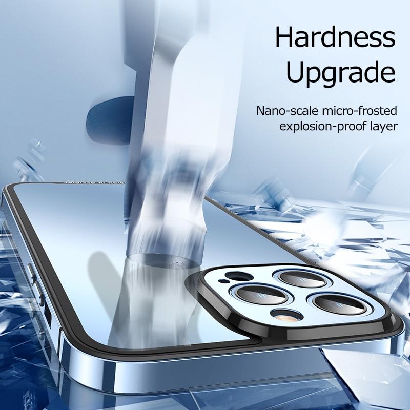 Buy Metal Phone Cases For iPhon 12 13 14 Plus Pro Max Stainless Steel ...