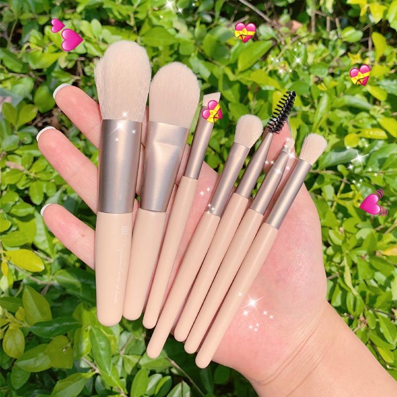 Buy Mini Makeup Brush Set Eyeshadow Brush/Blush Brush Set 8 Cute Mini ...
