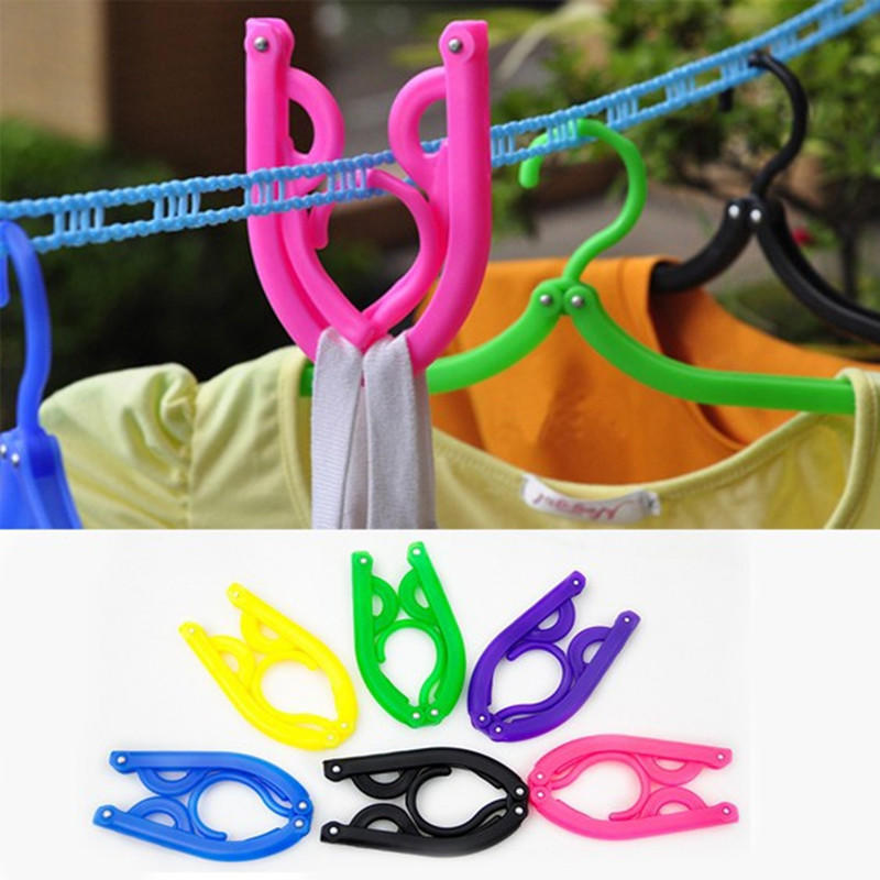 Buy Travel Folding Cloth Hanger Clothing Coat Sock Hanger Drying Rack ...