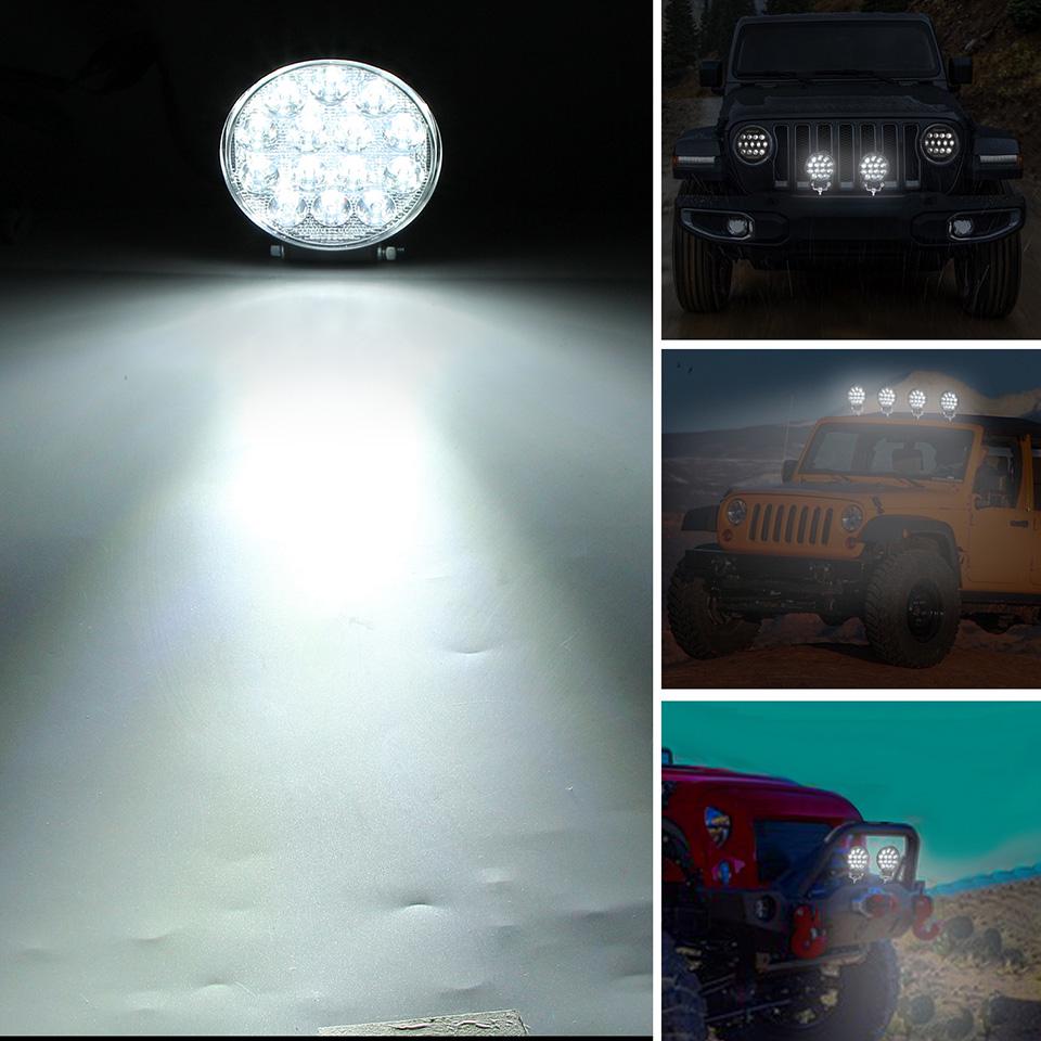 Buy Led Work Light Bar 4 Inch 140W 14000LM Off Road Car Headlight 4x4 ...