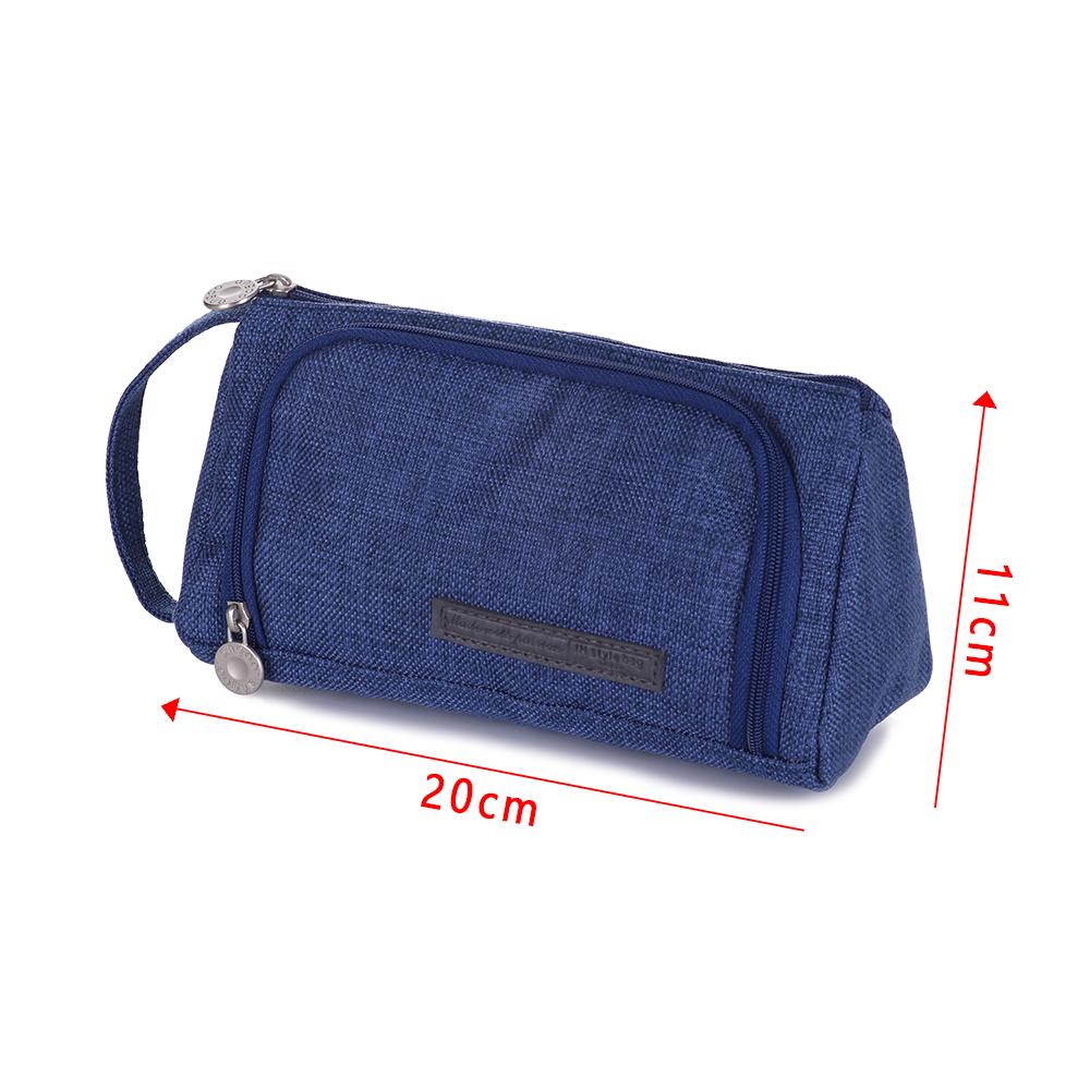 Buy 1PC Stationery Portable Solid Color Multifunction Pencils Pouch Pen ...