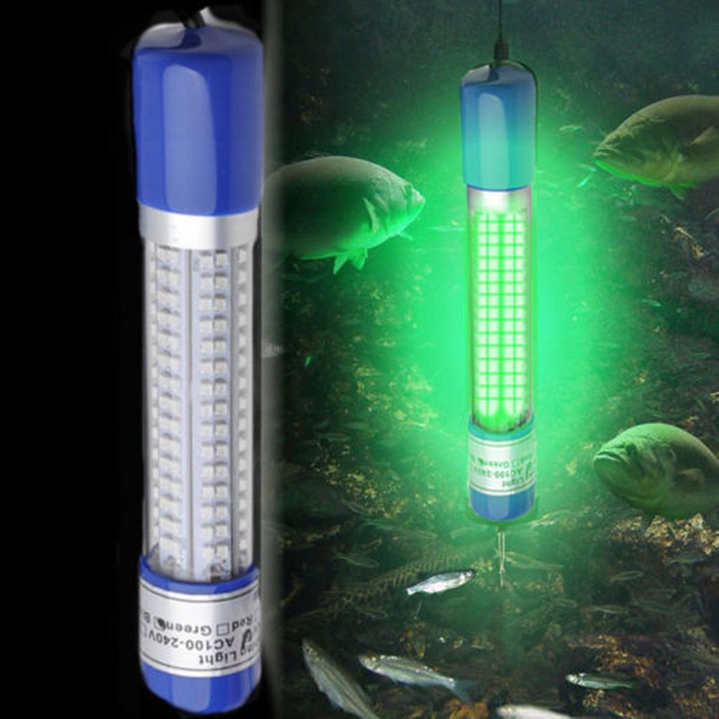12V LED Green Underwater Submersible Boat Night Fishing Fish Light ...