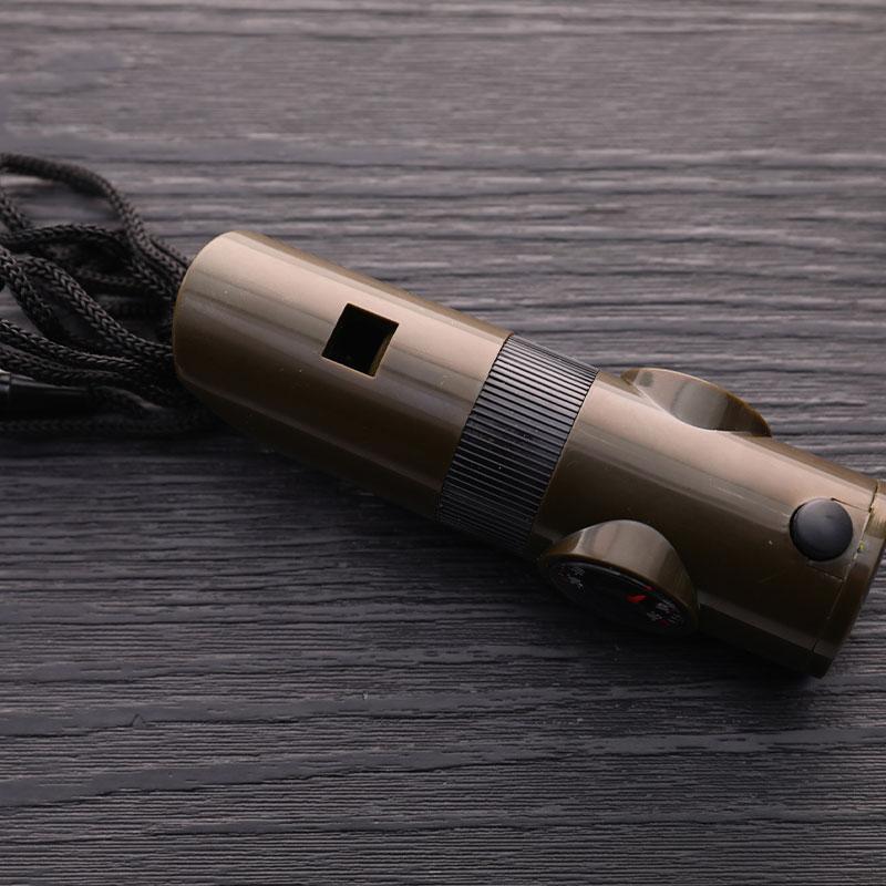 Buy 7In1 Emergency Survival Whistle Compass Magnifier Flashlight ...