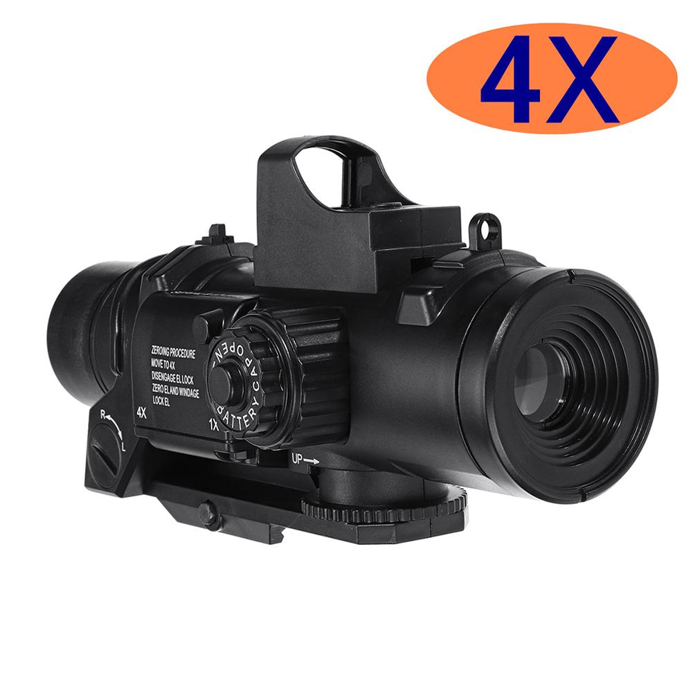 Buy 4X Magnifier Scope Red Dot Sight For Jinming Gel Ball Blaster Water ...