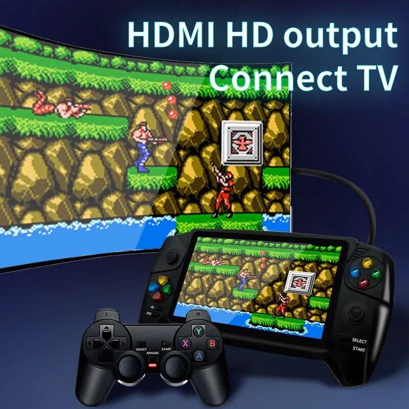 Buy 2023 New 7-Inch Large Screen Handheld Game Players Classic Retro ...