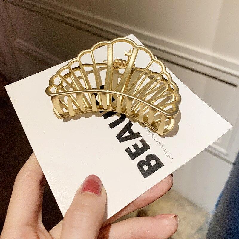 Buy 2021 Women Girls Geometric Hair Claw Clamps Hair Crab Shape Hair ...